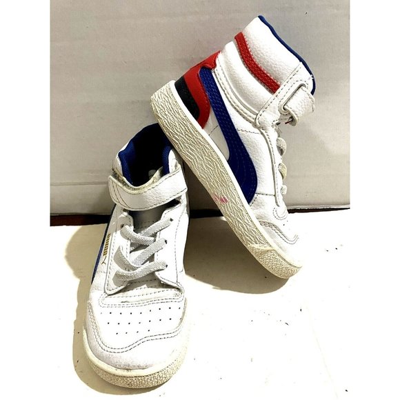 Puma | Shoes | Puma X Ralph Sampson Kids Boys Size 9 White Red Blue ...